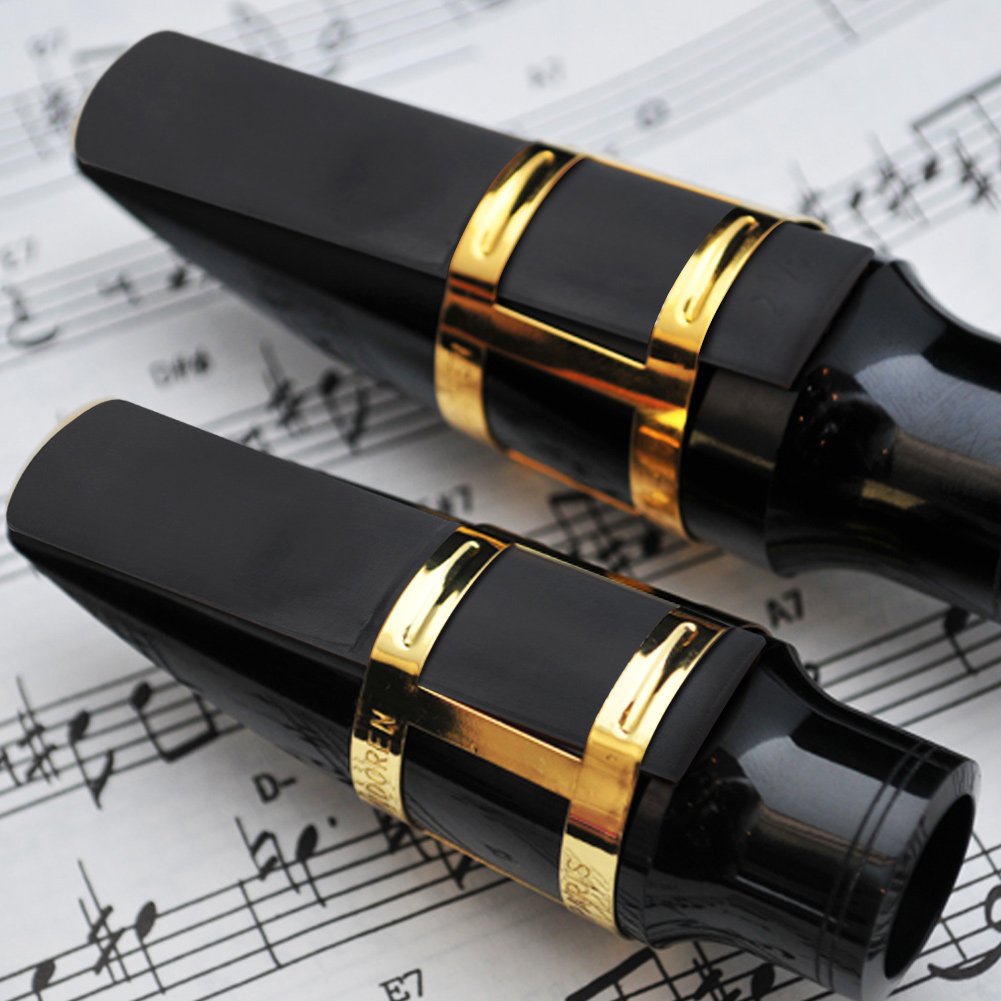 3pcs Plastic Alto Saxophone Mouthpiece Reeds 2.5 Reed, Sax Parts Repair Reed Accessory Black