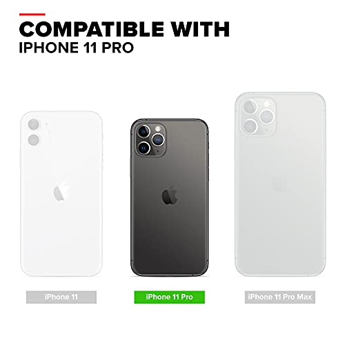 ZIZO Bolt Series iPhone 11 Pro Case - Heavy-Duty Military-Grade Drop Protection w/Kickstand Included Belt Clip Holster Tempered Glass Lanyard - Black