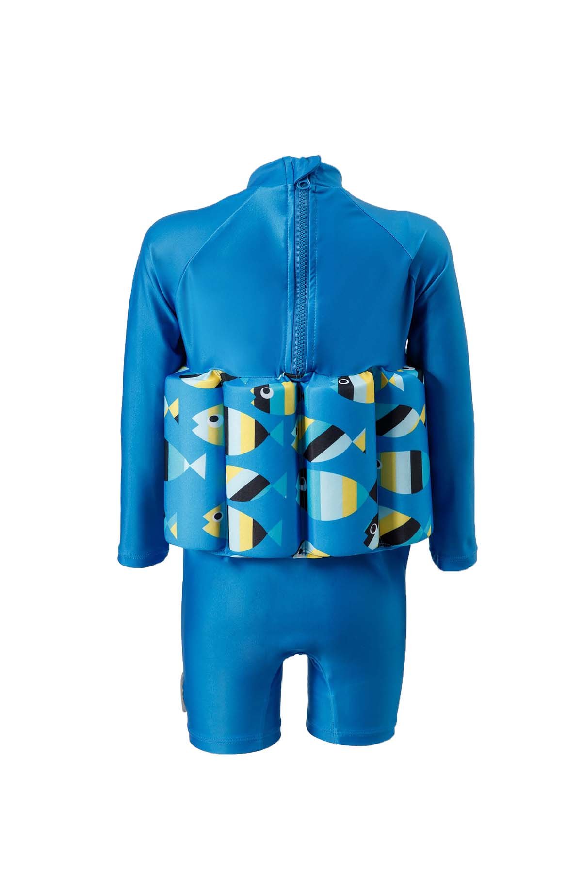 ELUCKFACE Baby Kids Floatation Suit Float One-Piece Swimwear Buoyancy for Girls Boys 50+Blue 2-3years