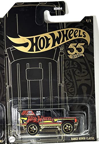 Hot Wheels - '23 Pearl & Chrome 55th Anniversary Set - 5 Cars - Does NOT Include Chase (3/6) - Challenger - Nova - Nissan 180SX - BMW M3 - Range Rover - Mint/NrMint Bubble Wrapped in a Box