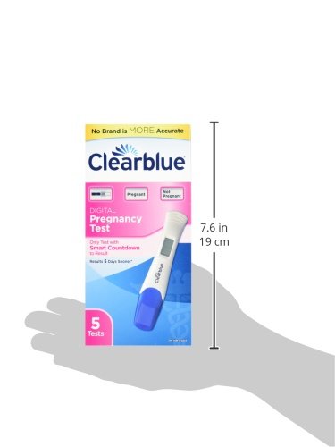 Clearblue Digital Pregnancy Test with Smart Countdown, 5 count