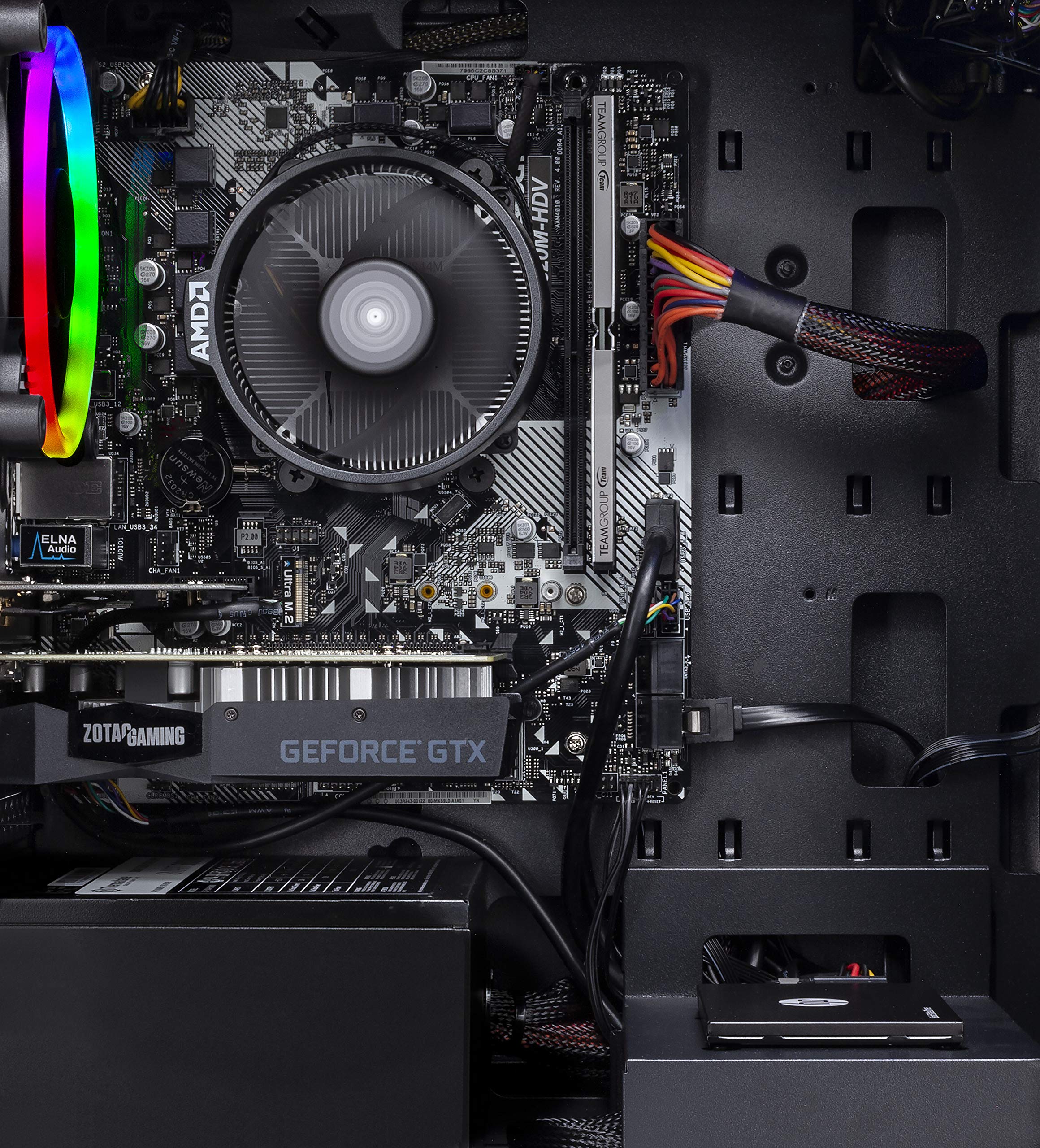 SkyTech Blaze II Gaming Computer PC Desktop β Ryzen 5 2600 6-Core 3.4 GHz, NVIDIA GeForce GTX 1660 6G, 500G SSD, 16GB DDR4, RGB, AC WiFi, Windows 10 Home 64-bit