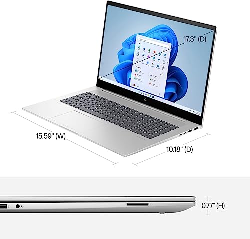 HP 2023 Envy 17.3” FHD IPS Touchscreen Laptop PC 14-Core Intel Core i7-13700H Iris Xe Graphics 32GB DDR4 1TB NVMe SSD 2xThunderbolt 4 WiFi 6E BT HDMI Webcam Backlit KB Windows 11 Home w/RE USB