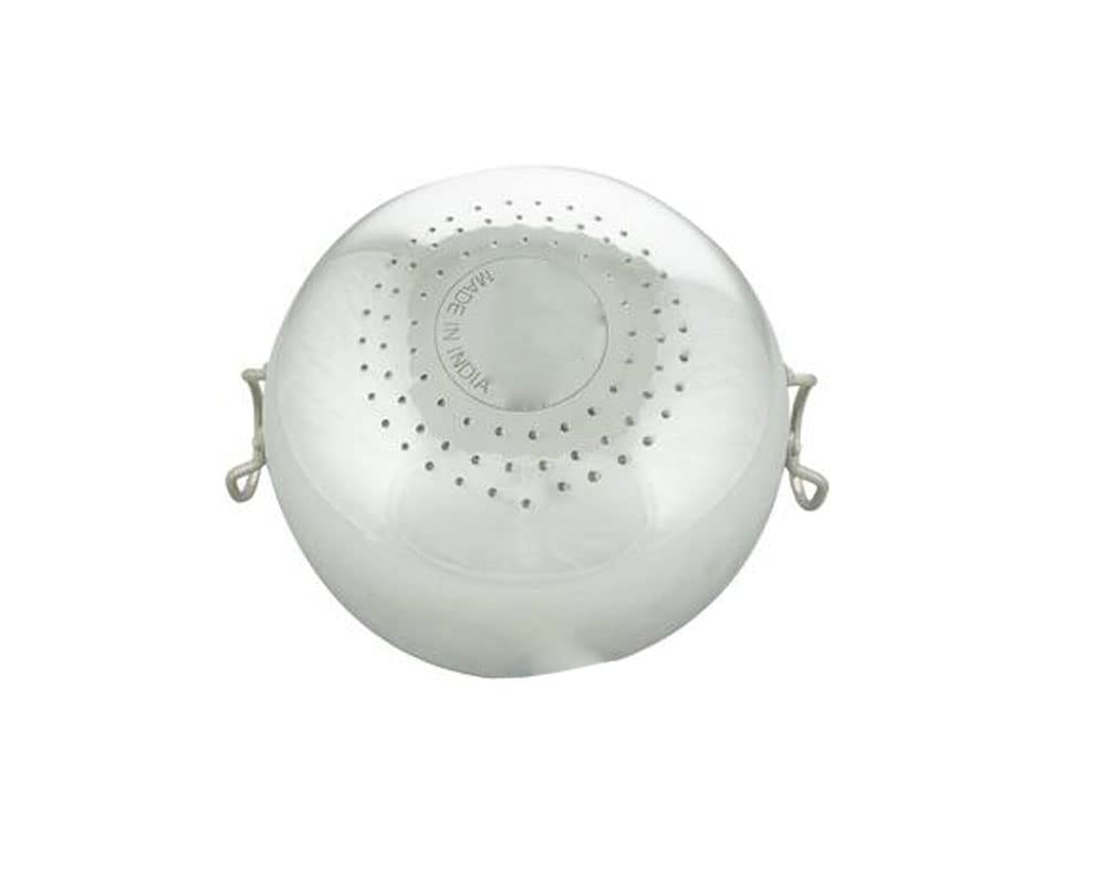Aluminium Small Kadhai Set of 2 Different Size,Indian Frying Pan or kadhai -Color White