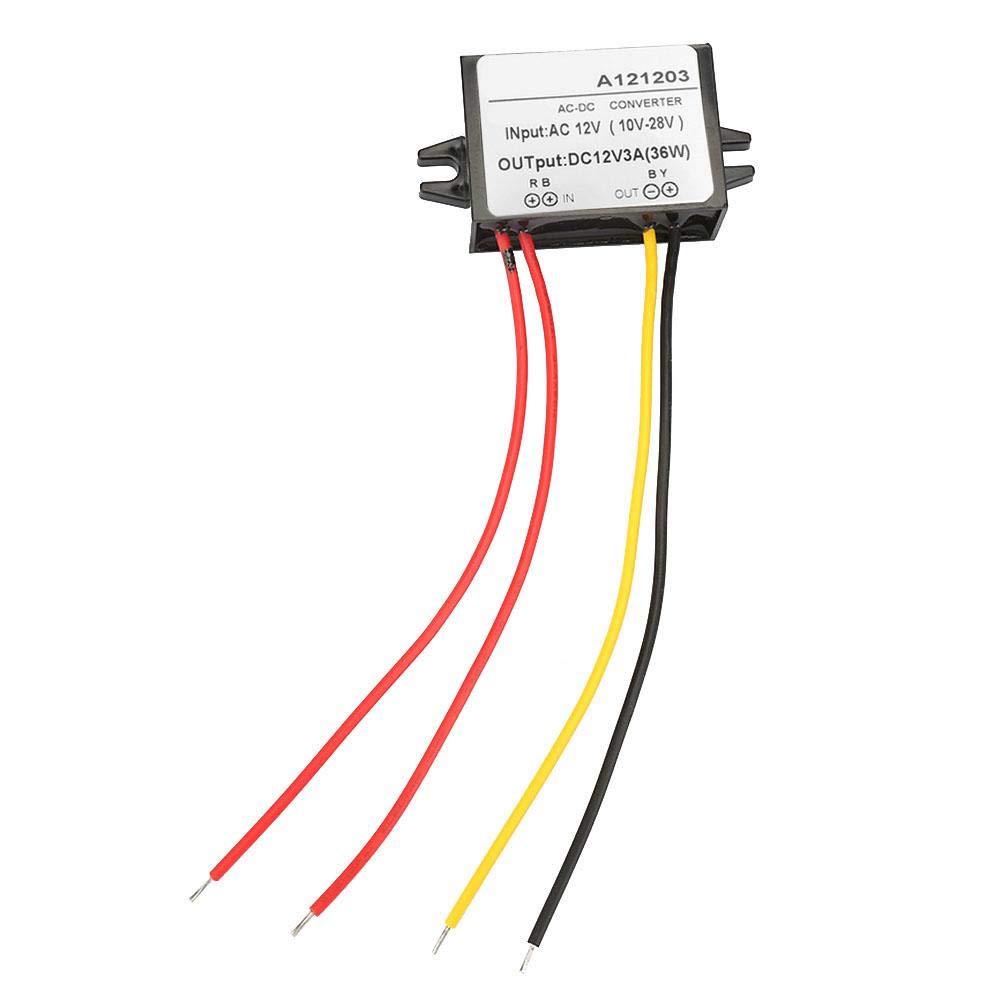 Step Down Power Supply, Car Voltage Regulator, AC 10-28V to DC 12V Converter AC-DC Power Supply Module(3A)