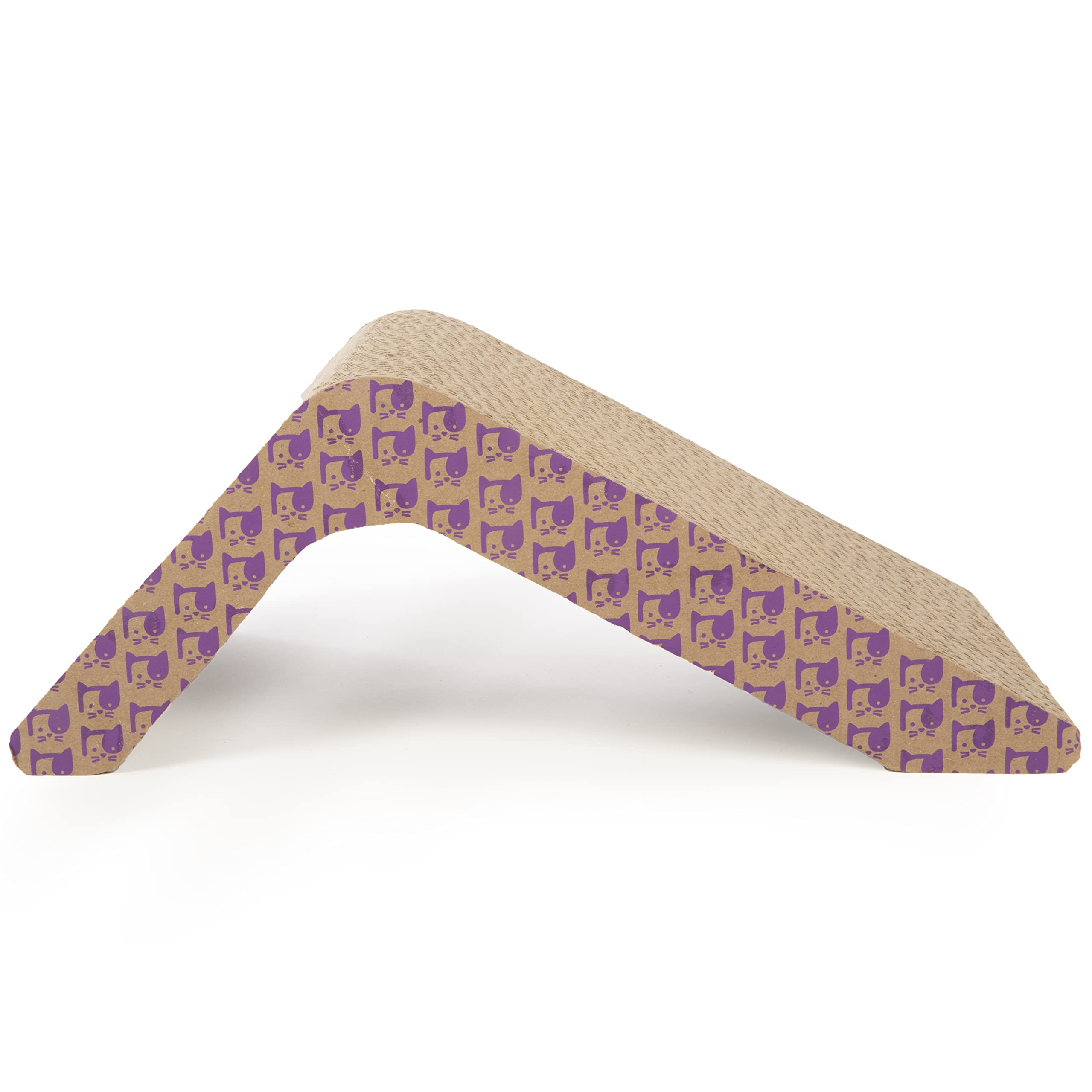 SmartyKat Scratch Ladder Angled Corrugated Cat Scratcher, Catnip Infusion Technology - Brown, One Size