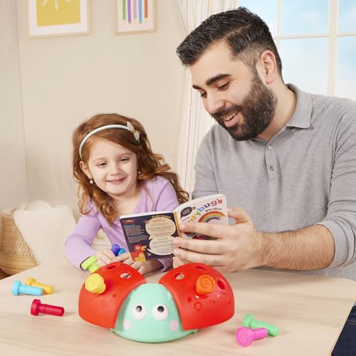 Battat Education – Fine Motor Peg Toy for Toddlers, Kids – Montessori Toy with Pegs – Educational & Developmental Toy – Learning Ladybug – 18 Months + – Learning Ladybug