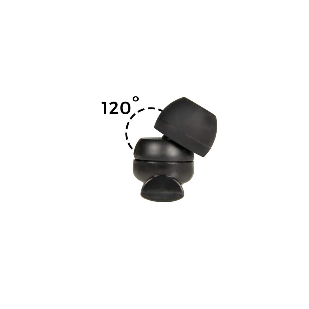 ECS Wordsleuth Under Chin in-Ear Audio Transcription Headphones, 10 Foot 3.5mm Jack, Noise Cancelling, Silicone Ear Phones with in-line Volume Control