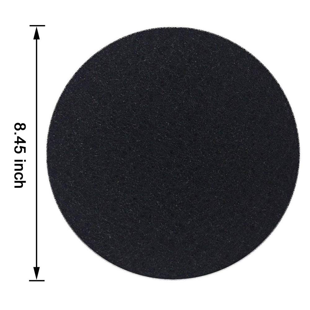 Abakoo Compost Bin Filters, 12 Packs, Activated Carbon Filters for Kitchen Compost Pail Filters Replacement for 1.6/1.8 Gallon Compost bin, 8.45 Inches, 6mm Thickness