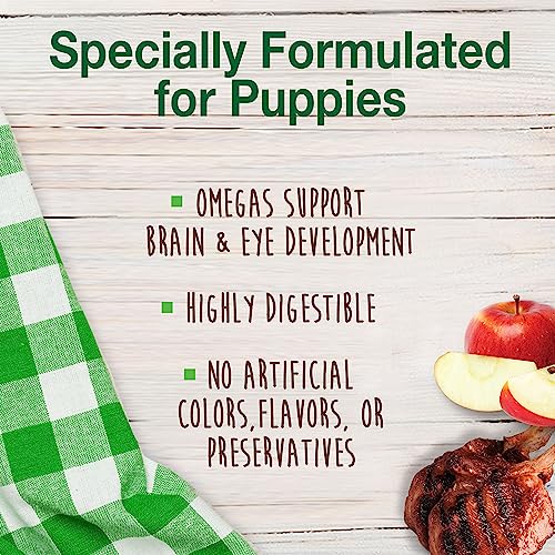 Nylabone Healthy Edibles Puppy Natural Long Lasting Dog Chew Treats Lamb & Apple Small/Regular (12 Count)