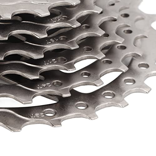 8 Speed 11‑28T Cassette, 8 Speed Flywheel Smoother Shifting Nickel Steel for Road Bike