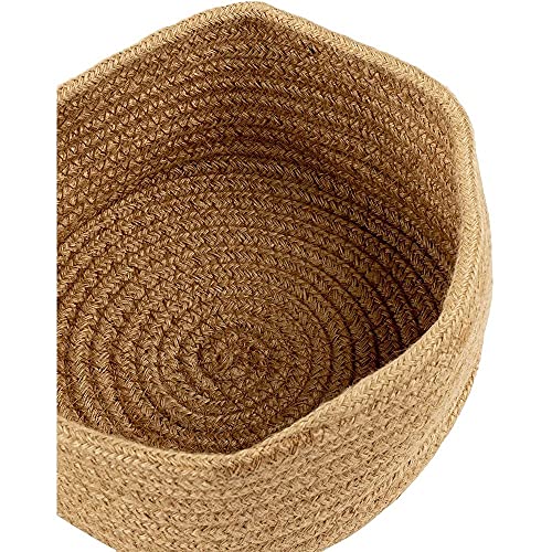 Juvale Woven Baskets for Storage, Brown Hemp Rope Basket (2 Sizes, 2 Pack)