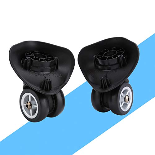 Alomejor 2pz Suitcase Wheel Luggage Wheel Replacement Per Valigia Trolley Right and Left