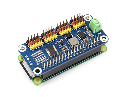 waveshare Servo Driver Hat for Raspberry Pi 3B+ 3B 2B Zero WH Zero W Zero 16 Channel PWM Outputs 12 Bit Resolution I2C Interface