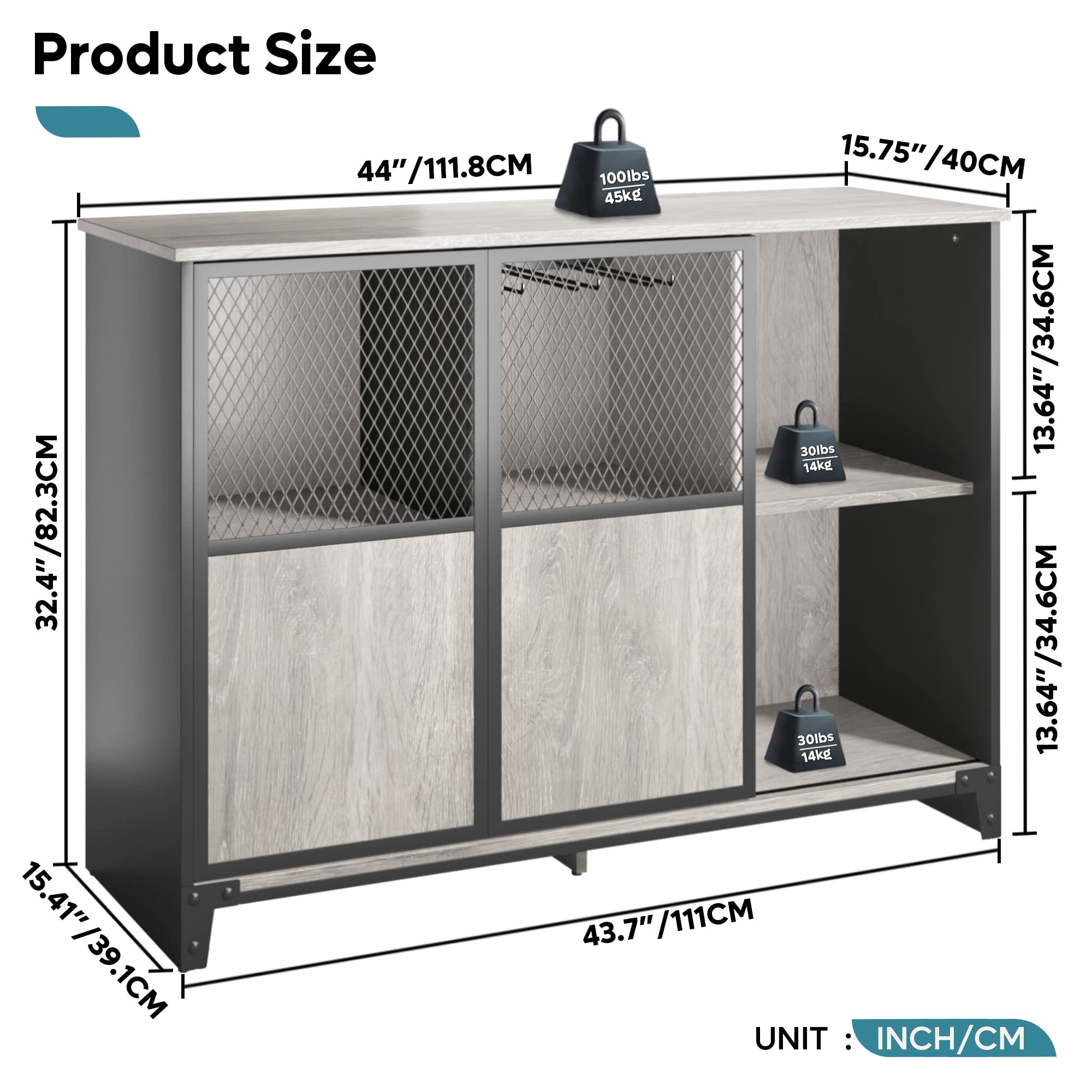 Bestier Industrial Bar Cabinet for Liquor and Glasses with Sliding Metal Mesh Door Kitchen Accent Sideboard Buffet Wine Rack with Adjustable Shelf Home Bar Furniture Gray