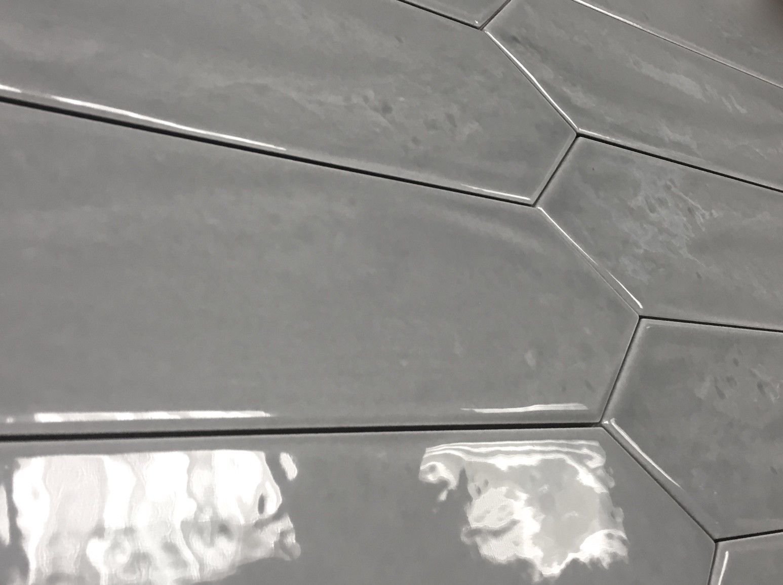 3x12 Modena Collection Smoky Gray Glazed Italian Ceramic Tile Backsplash Wall Bath