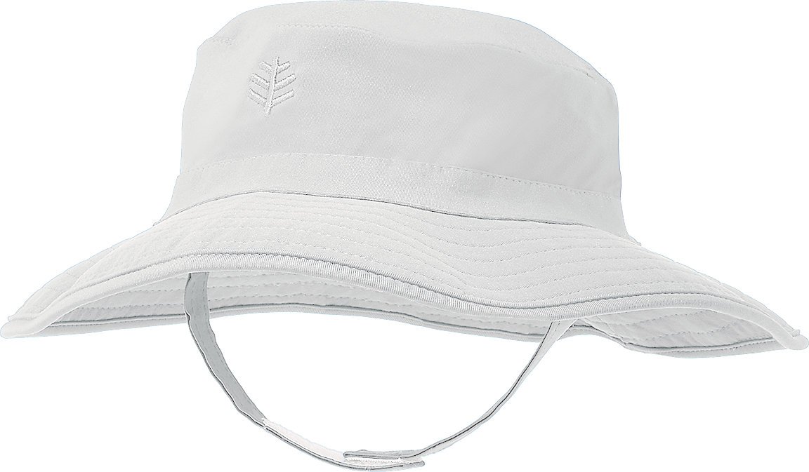 Coolibar UPF 50+ Baby Splashy Bucket Hat - Sun Protective (2-3T- White)