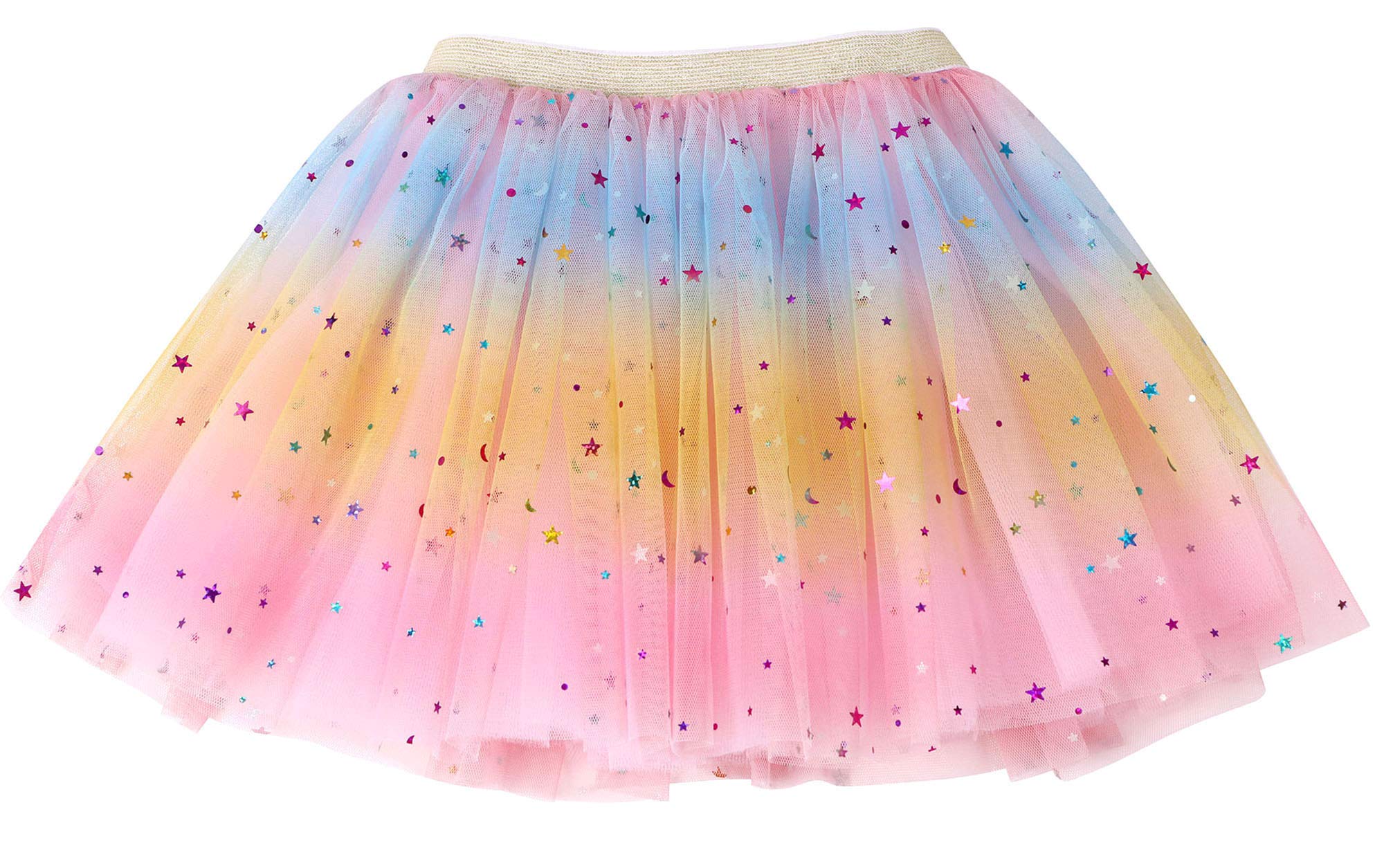 Tutus for Girls Pink Tutu Skirt Rainbow Princess Tutu for Girls Tutu Dresses for Toddler Girls Ballet Toddler Tutu for 2-6 Years