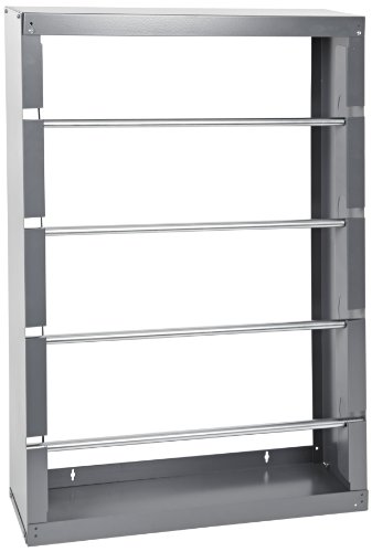 Durham 368-95 Gray Cold-Rolled Steel Wire Spool Rack with 4 Rods, 26-1/8" Width x 37-1/8" Height x 6" Depth