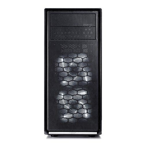 Fractal Design Focus G - Mid Tower Computer Case - ATX - High Airflow - 2X Fractal Design Silent LL Series 120mm White LED Fans Included - USB 3.0 - Window Side Panel - Black