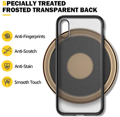 Humixx Shockproof Series iPhone XR Case Cover 2020 [Military Grade Drop Tested] [Upgraded Nano Material] Translucent Matte Case with Soft TPU Bumper, Protective Case for Apple iPhone XR - 6.1 inch