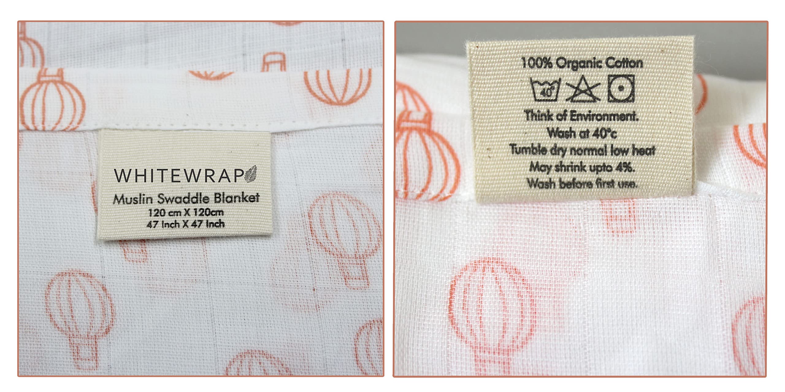 Swaddle Blankets| Receiving Blanket|Organic Cotton Breathable and Skin-Friendly Soft Muslin Swaddle Blankets for Boys| Baby Essentials, Registry & Gift | 48"x48" 2-Pack Pink Lines