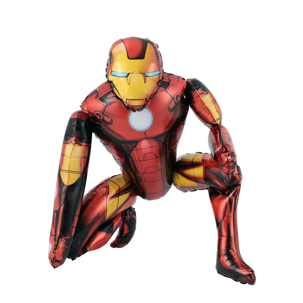 3PCS, Superhero Foil Balloon, Medium Size for Kid, Toddler Birthday Decoration, Party Supplies, Iron Spidey, Large Super Hero Balloons
