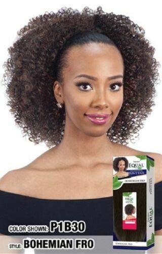 FreeTress Equal Synthetic Hair Drawstring Ponytail Bohemian Fro (1B)