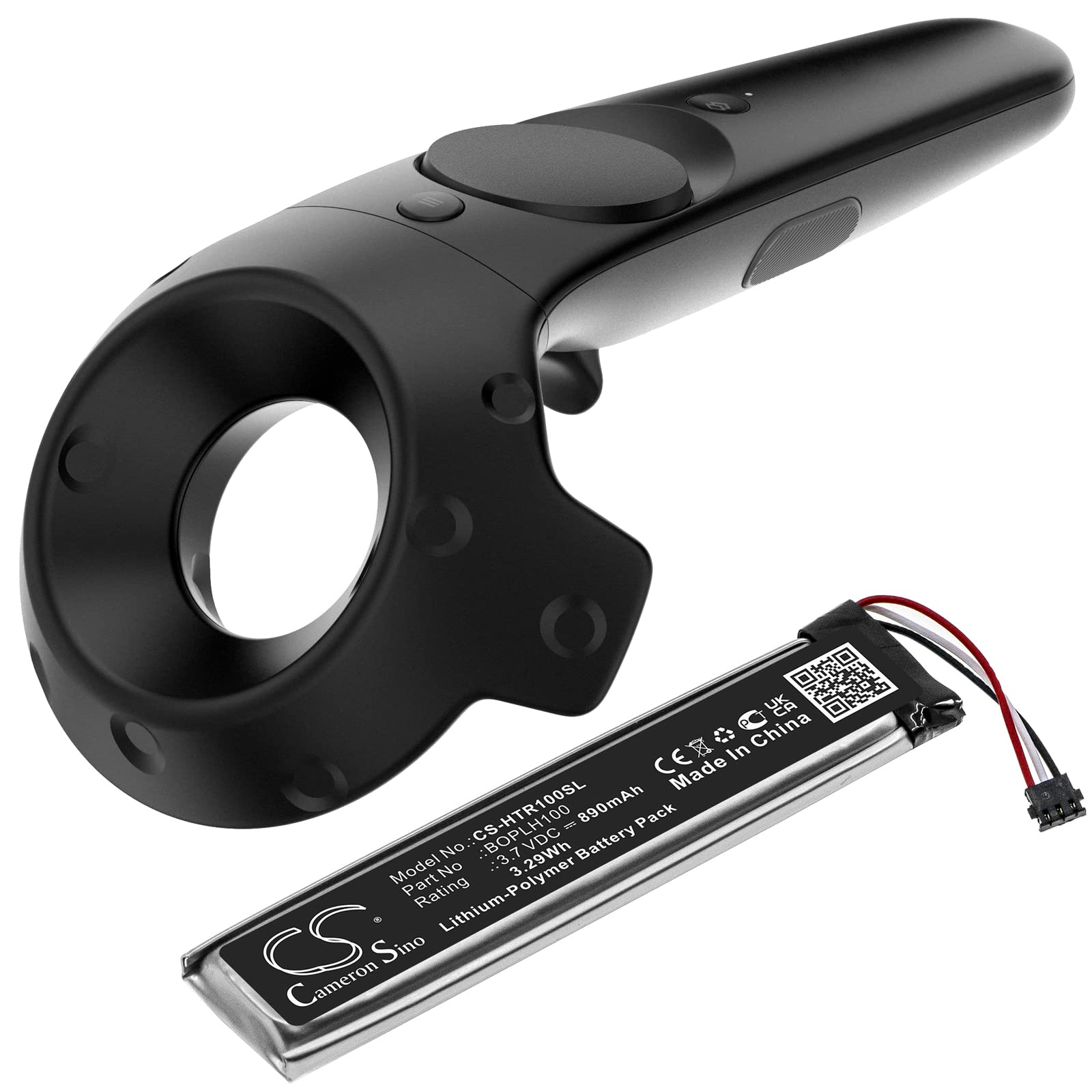 890mAh Li-Polymer Replacement Battery for HTC Vive Controller, Vive Controller VR, Vive Handle Controller VR, Vive VR SS, 35H00244-00M, BOPLH100
