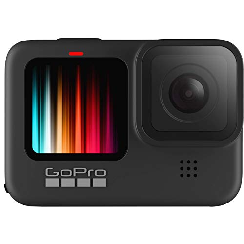 GoPro HERO9 Black - Waterproof Action Camera with Front LCD and Touch Rear Screens, 5K Ultra HD Video, 20MP Photos, 1080p Live Streaming, Webcam, Stabilization