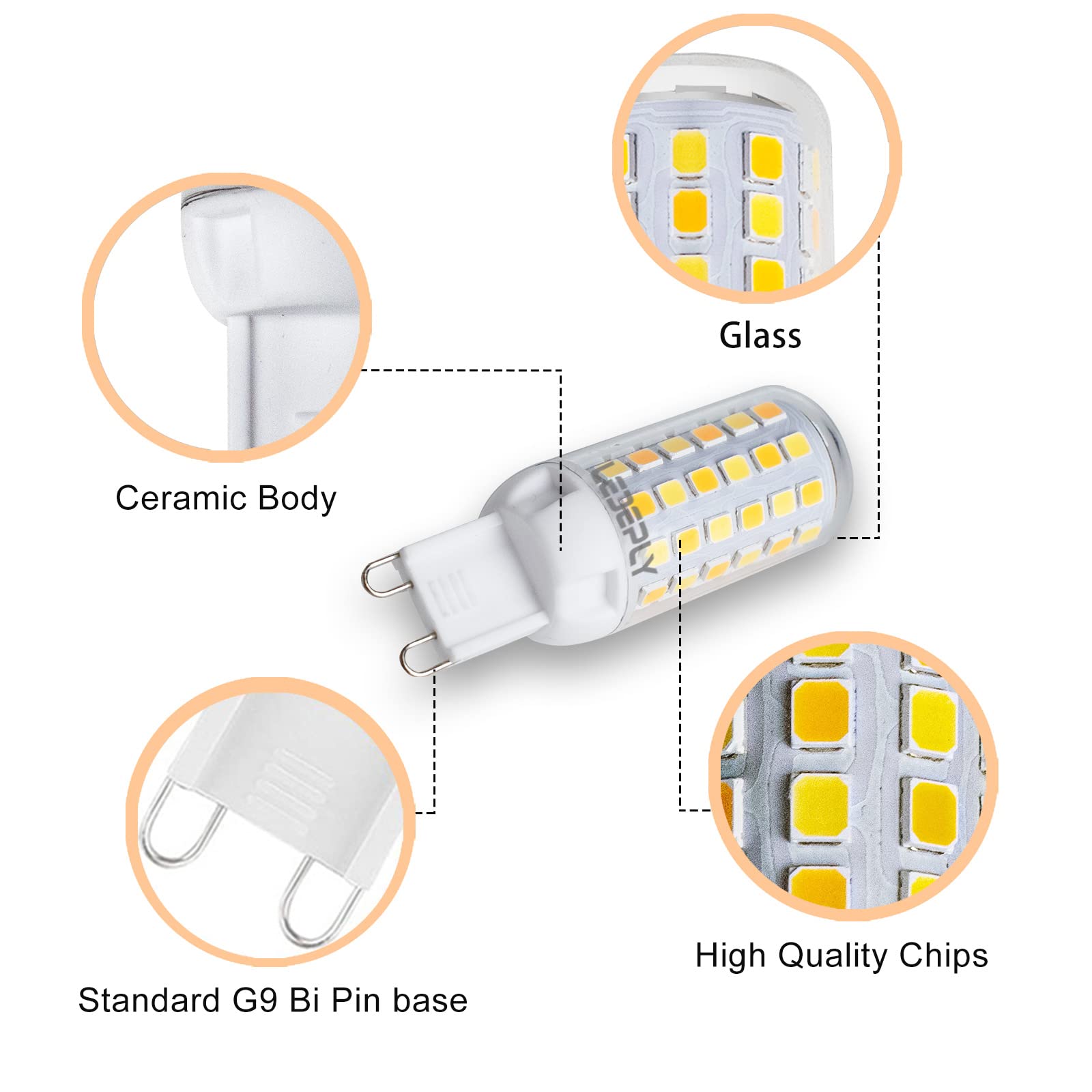 5W=40W, LED Smart Bulb, A15 Globe Shape, Compatible with Alexa, Google Home, E12, Dimmable, WiFi, Color Changing, Tunable White 2700K-6500K, G45 Ceiling Fan Light Bulbs, 2 Pack, No hub Required