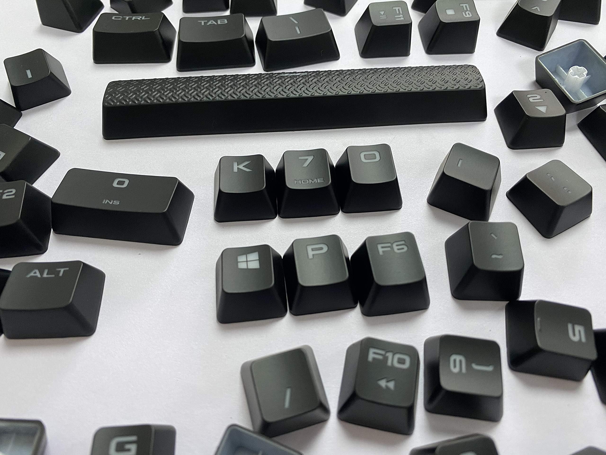 Suitable for Corsair Strafe RGB mk.2 K70 K68 K63 K65 K95 K90 Keyboard keycap, 104 Keys. Spare keycaps for Mechanical Gaming Keyboard