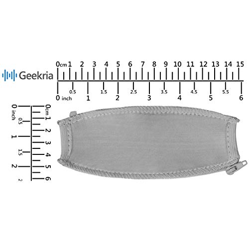 Geekria Replacement Ear Pads + Headband Cover for Bose SoundTrue Around-Ear, AE2, AE2i, AE2w Headphones Headband + Replacement Earpads, Headset Ear Cushion Repair Parts (Dark Grey)