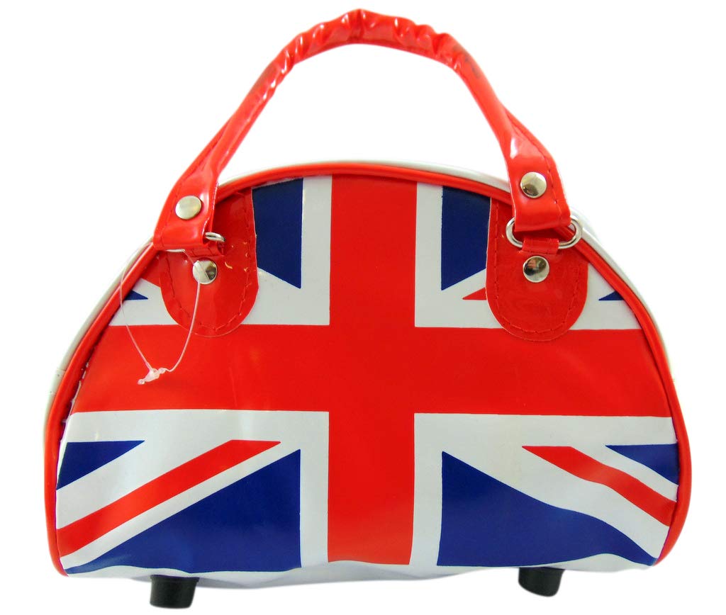 British Purse Small Handbag English UK Union Jack Ladies Fashion Accessory, 9 Inch Multi