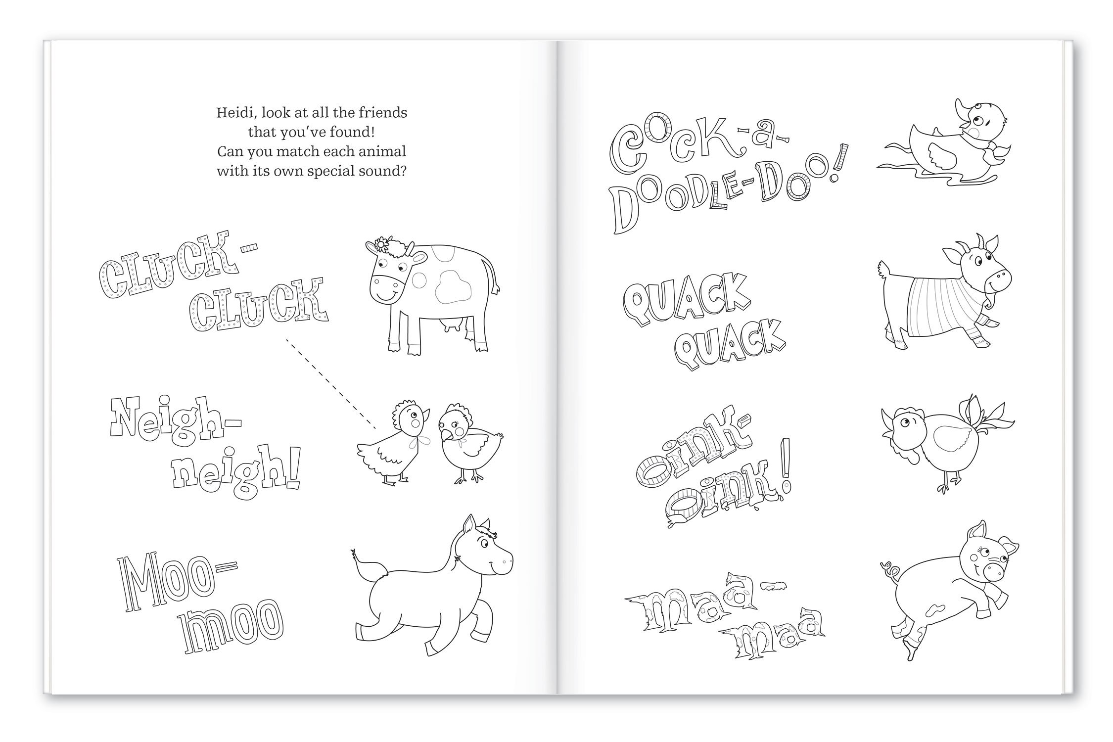 Personalized Coloring & Activity Book for Kids - I See Me! (Farm)