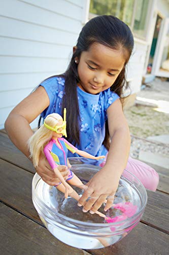 Barbie Doll with Color-Change Top, Puppy Squirt Toy and Dolphin with Sounds