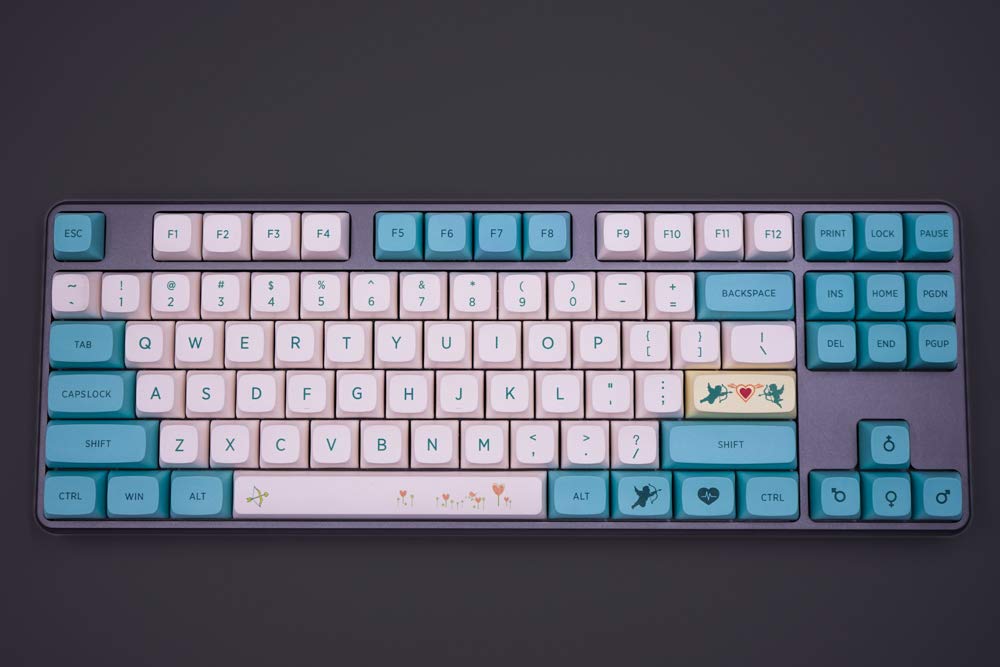 ONECAP 128 XDAS keycaps Dye-Sublimated Keycap for MX Switch Keyboards for Wired USB Mechanical Gaming Keyboard