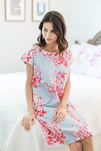 Gownies Designer Hospital Patient Gown, 100% Cotton, Hospital Stay (L/XL Size 10-16, Mae)