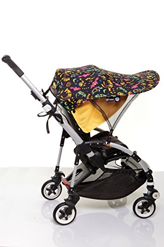 Dreambaby Animals Stroller Sun Shade, Large, Black