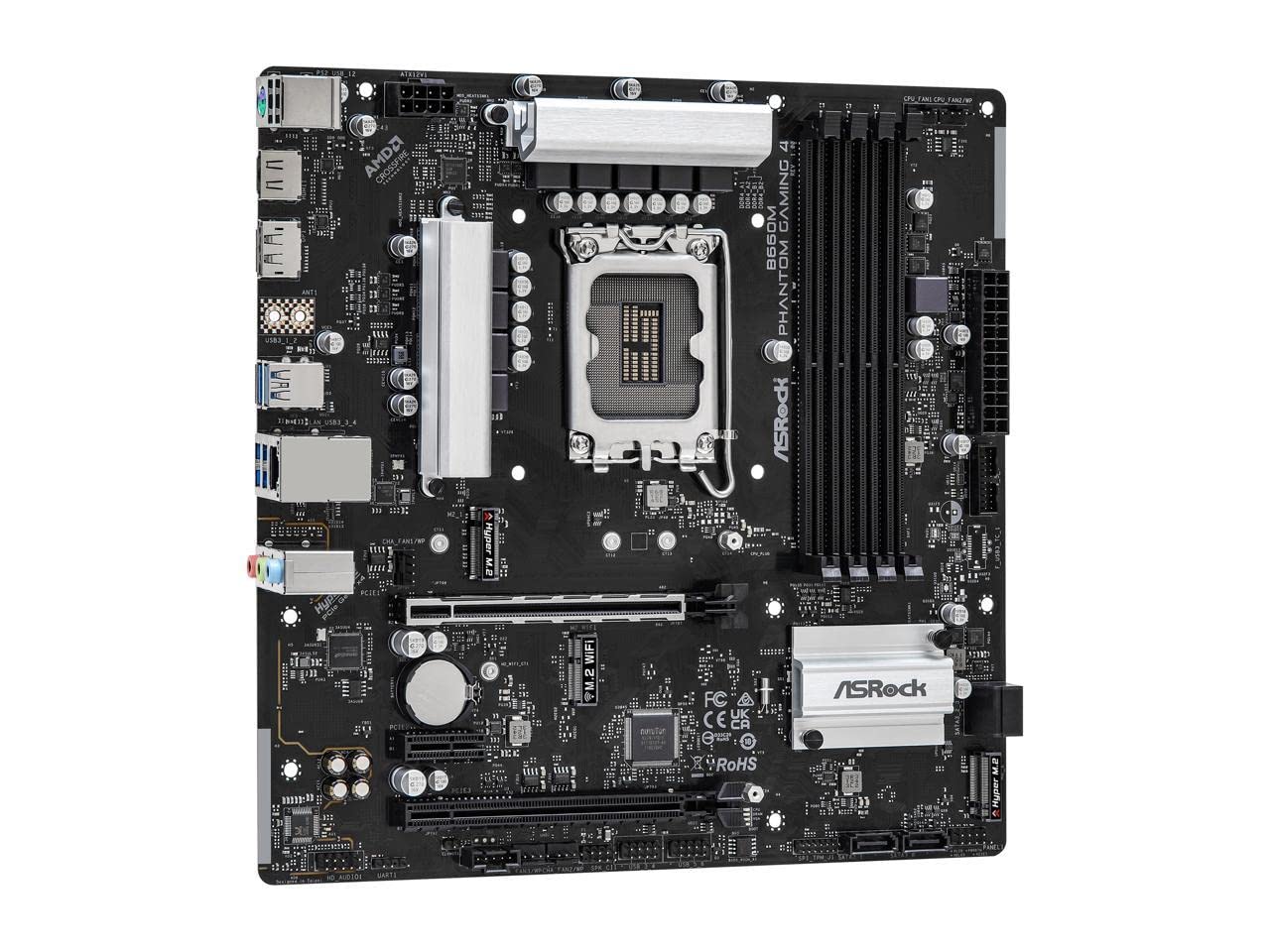 ASRock B660M PHANTOM GAMING 4 Socket LGA1700/ Intel B660/ DDR4/ SATA3&USB3.2/ M.2 Micro ATX Motherboard