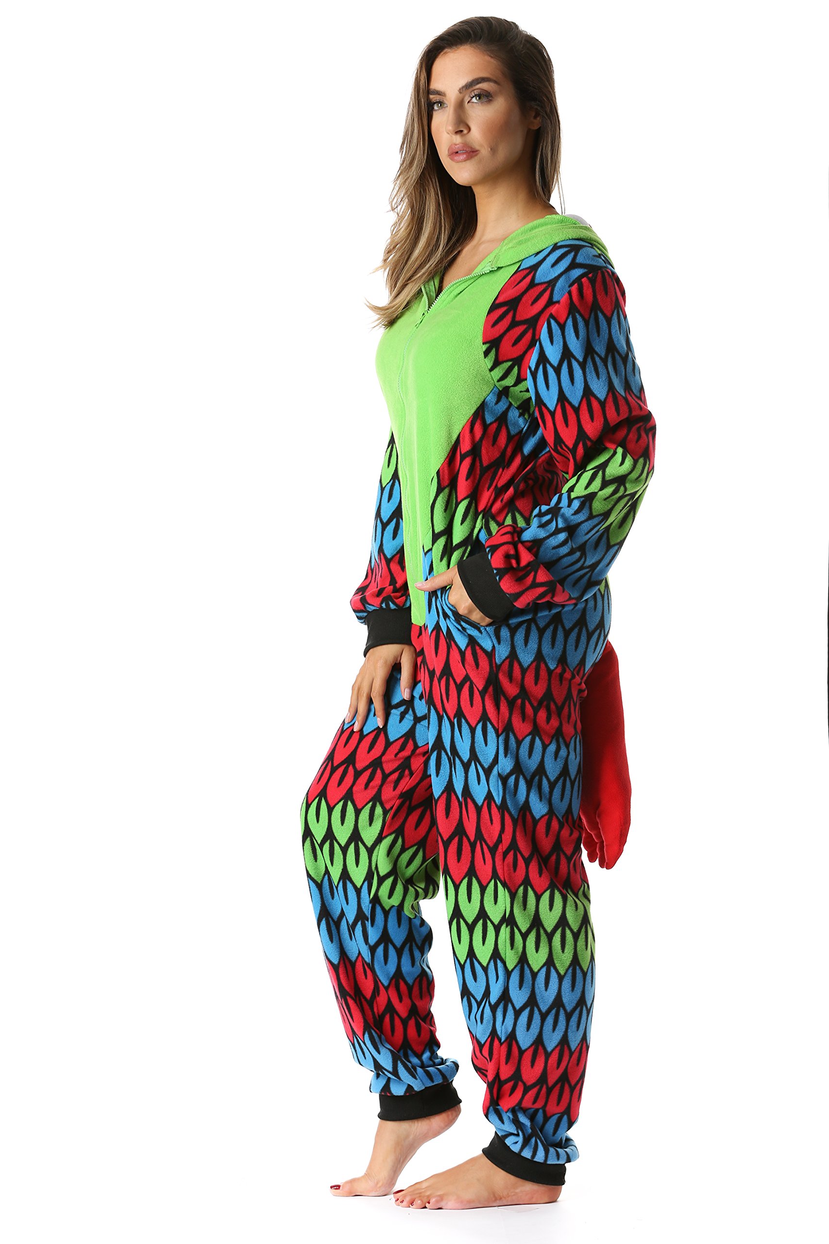 6349-S Just Love Adult Onesie/Womens Pajamas, Parrot, Small