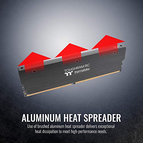 Thermaltake TOUGHRAM RC DDR4 4400MHz C19 16GB (8GB x 2) Memory Intel XMP 2.0 Ready with Real-Time Performance Monitoring Software RA24D408GX2-4400C19A