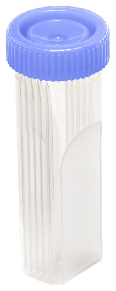 Caplugs Evergreen 240-5400-L8K – Slide-Fix™ Slide Jars, 1000 Pack, 4 Places, Diameter 30 mm x Height 98 mm, Lavender Polyethylene Caps, Natural Polypropylene Co-Polymer Jars, Medical, Labware