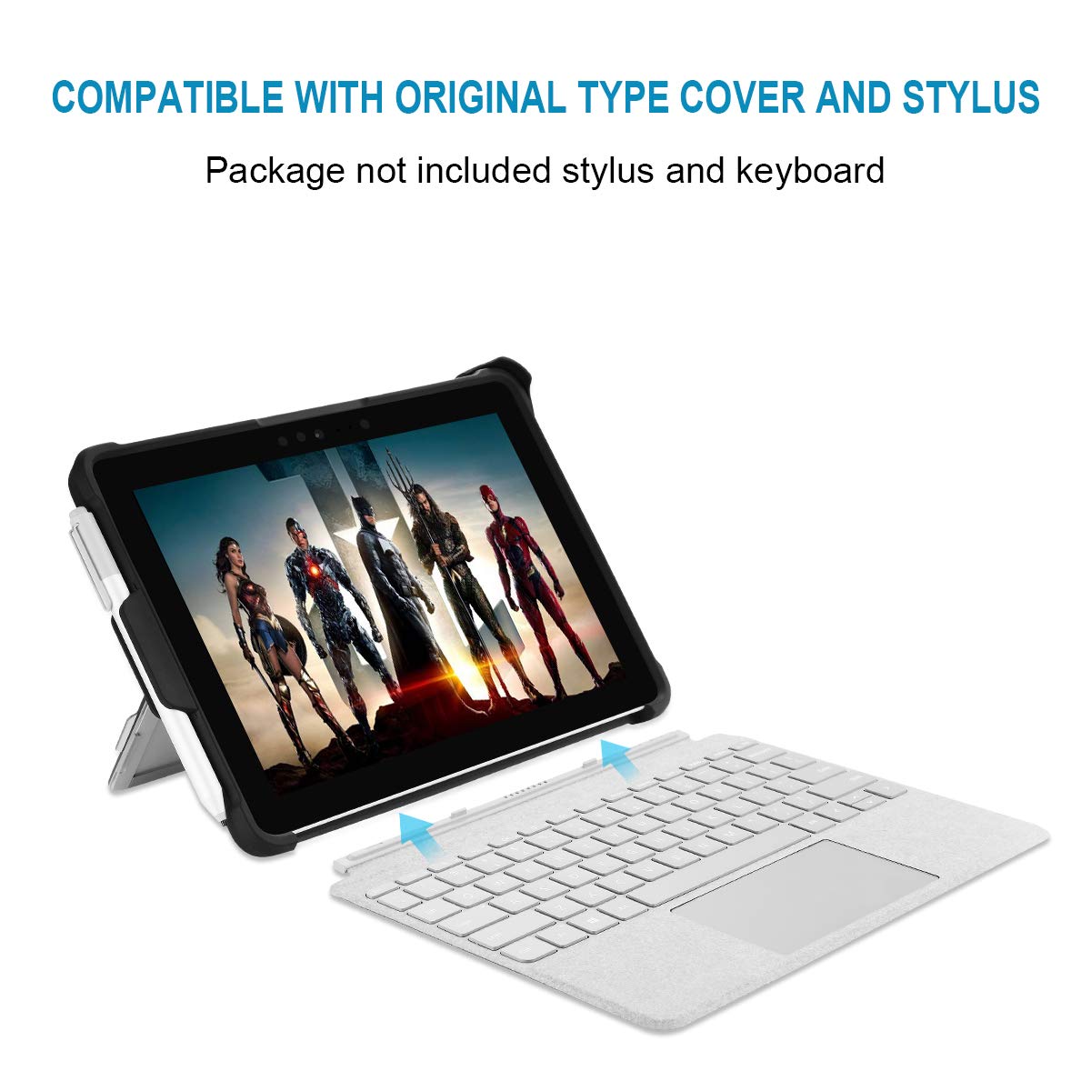 Youtec for Surface Go 3 Case Surface Go 2 Case, Surface Go Case, Shockproof Rugged Folio Surface Go 3/ Go 2/ Go Protective Case Cover Compatible with Microsoft Surface Go 2/ Go 3/ Go 10 inch Tablet