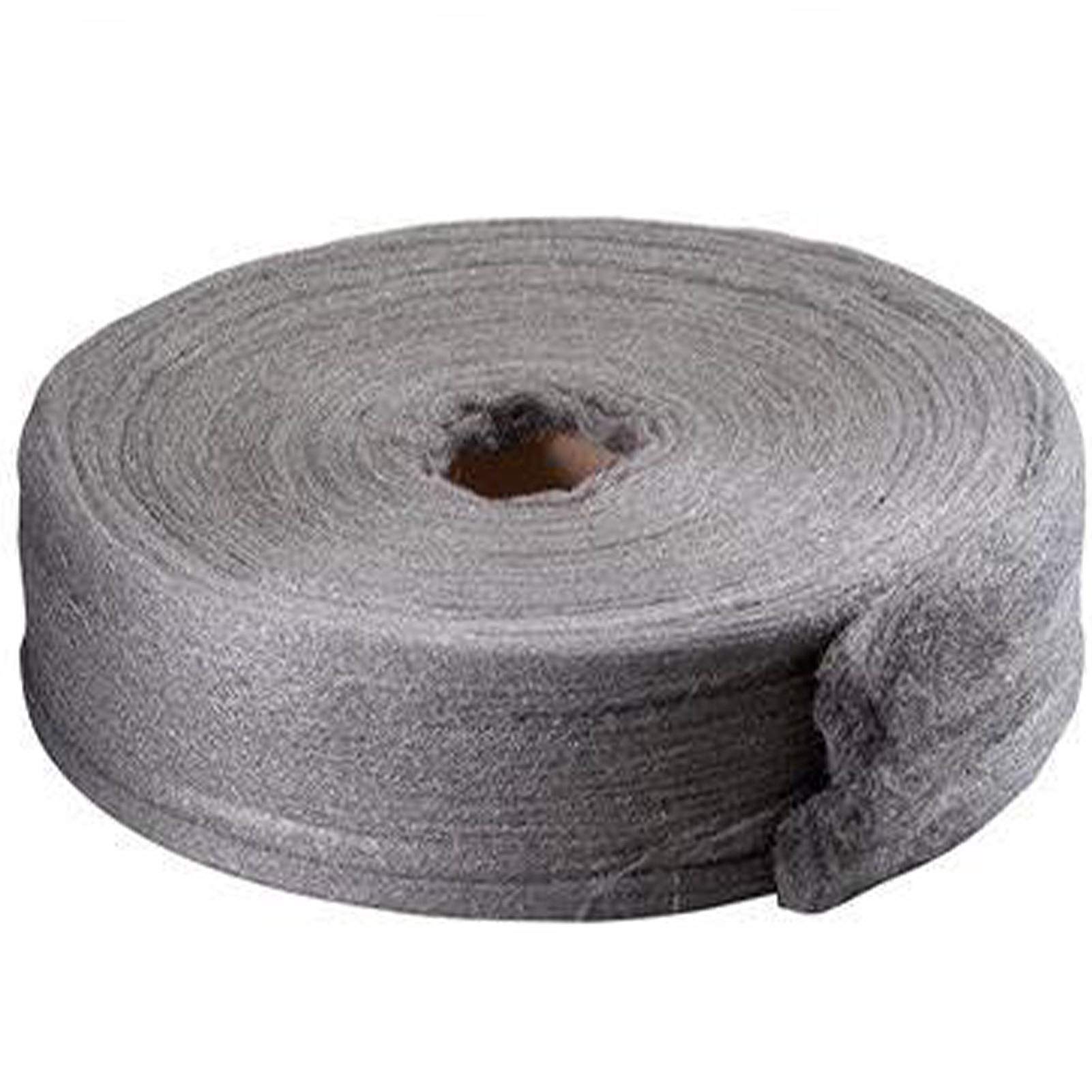 AConnet Grade 0000 Steel Wool 5lb Steel Wool Roll Steel Wool 0000 for Cleaning, Remove Rust, Buffing Wood and Metal Finishes