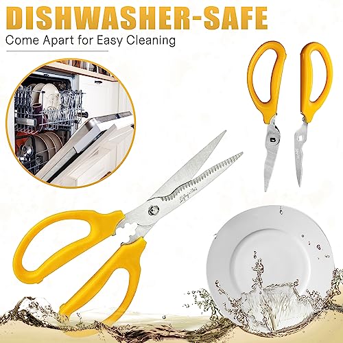 Lefty’s Left Handed Kitchen Scissors - Stainless Steel Heavy Duty General Purpose Shears - Dishwasher Safe Easy to Clean - Ultra Sharp - Great Gift For Left-Handed People Lefties Adults & Women