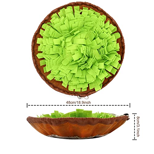 BBdis Snuffle Mat for Dogs,Adjustable Snuffle Mats,Snuffle Foraging Mat for Smell Training and Slow Eating,Snuffle Mat for Large/Medium/Small Dogs(18.9 * 18.9 * 3.1)