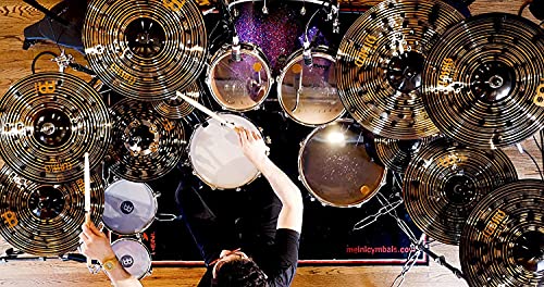 Meinl Cymbals Classics Custom Heavy Dark 18" Big Bell Ride Cymbal for Drum Set — Made in Germany — B12 Bronze, 2-Year Warranty, (CC18HBBDAR)