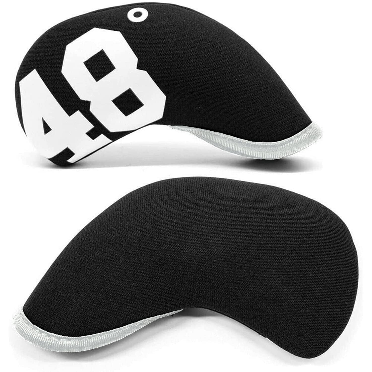 7pcs Black Premium Neoprene Golf Wedge Headcovers set 48 50 52 54 56 58 60 Degree Wedge Club Head Cover
