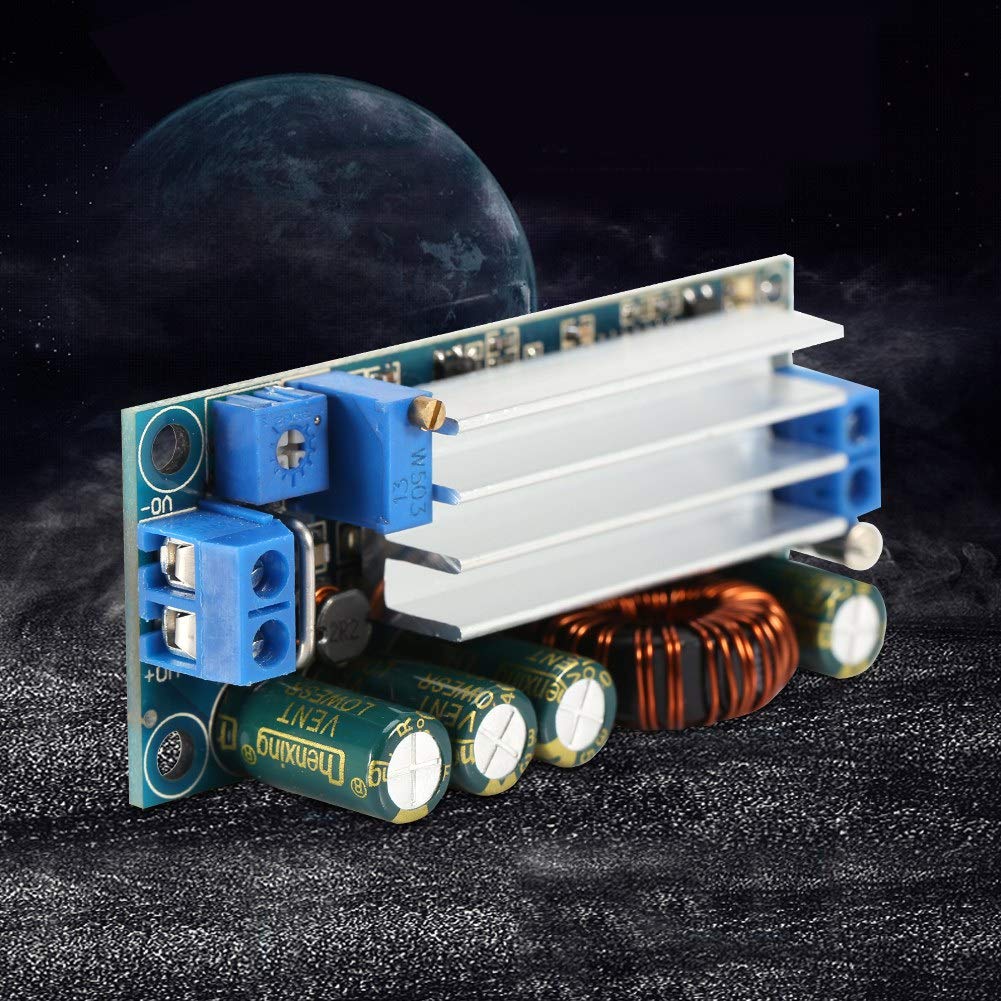 Step Up/Down Converter, 10A Fuse Boost/Buck Converter Module DC-DC 5V-30V to 0.5V-30V for Powering Speaker Audio Amplifier